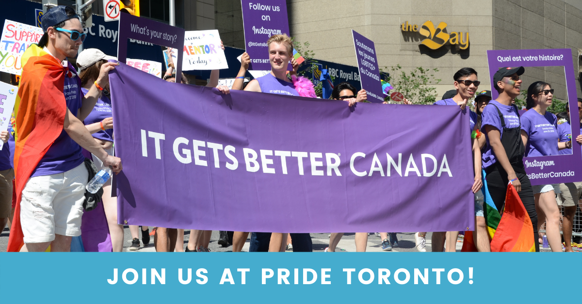 Volunteer this Pride season - It Gets Better Canada