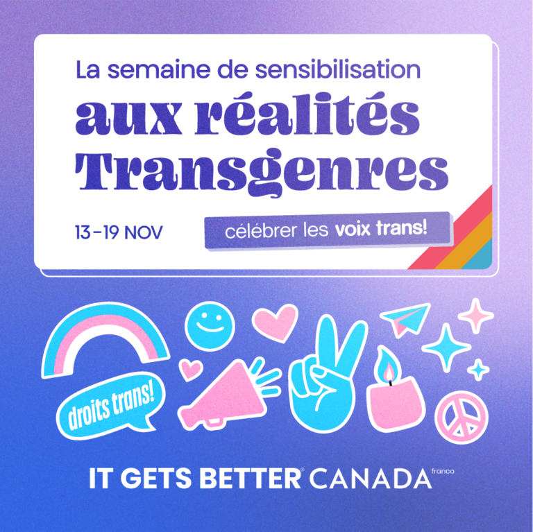 Transgender Awareness Week Toolkit - It Gets Better Canada