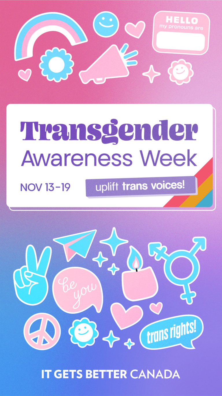 Transgender Awareness Week Toolkit - It Gets Better Canada